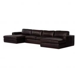 Four Hands Colt 3Pc U Sectional - Heirloom Cigar