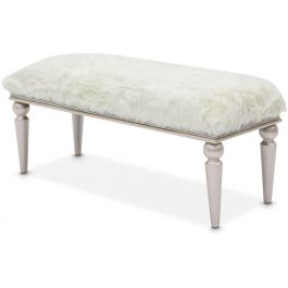 AICO Michael Amini Glimmering Heights Rectangular Bench | Unlimited ...