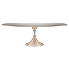 Caracole Classic Semper 96 Oval Dining Table - Whisper of Gold
