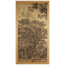 John Richard Maria Mendez's Golden Landscape I Art Frame