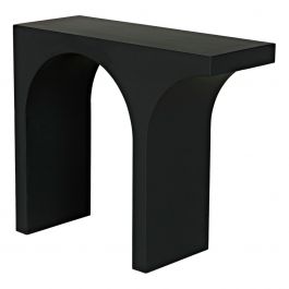 Noir Furniture Maximus Console/Side Table, Black Steel | Unlimited ...