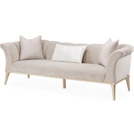 AICO Michael Amini Yvette Sofa Porcini - Medium Champagne