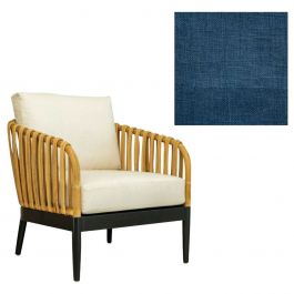 Panama Jack Sunroom Java Lounge Chair in York Blueberry Fabric ...