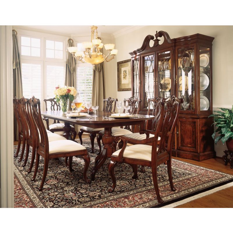 American Drew Cherry Grove Pedestal Dining Table Set