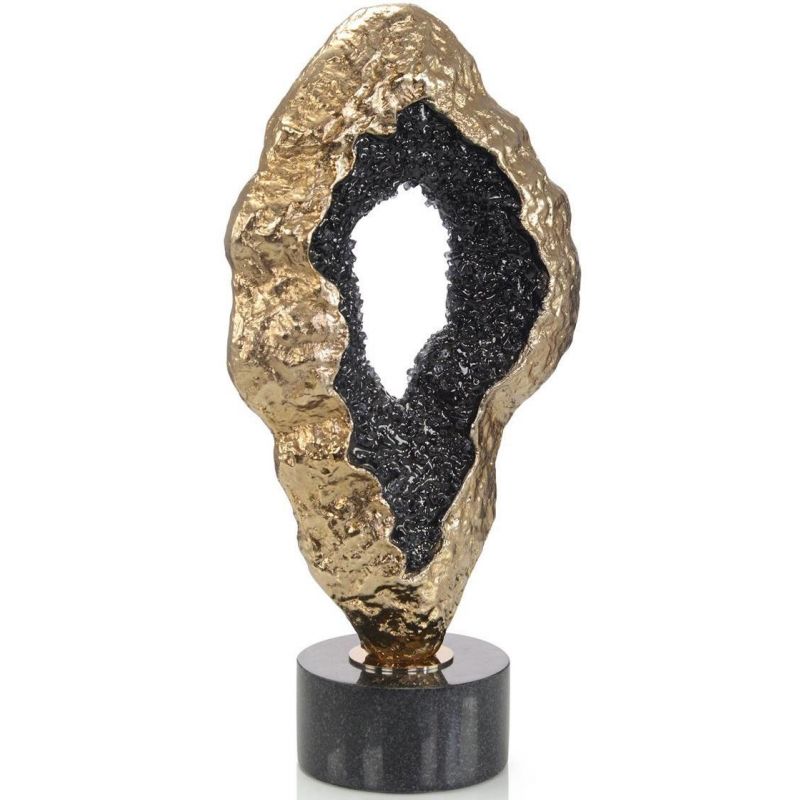 John Richard Fluctuating Black Geode Sculpture | Unlimited Furniture