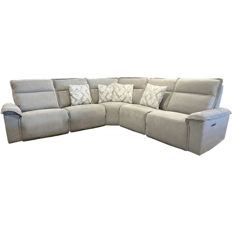 Parker Living Perimeter 5 Piece Modular Power Reclining Sectional in ...