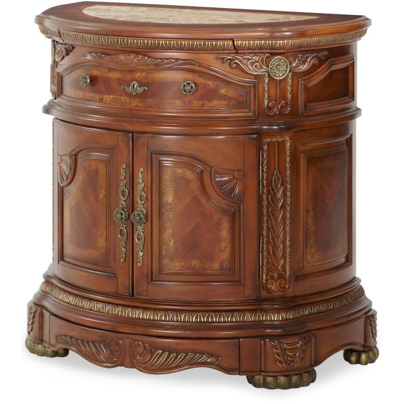 AICO Michael Amini Cortina Bedside Chest | Unlimited Furniture