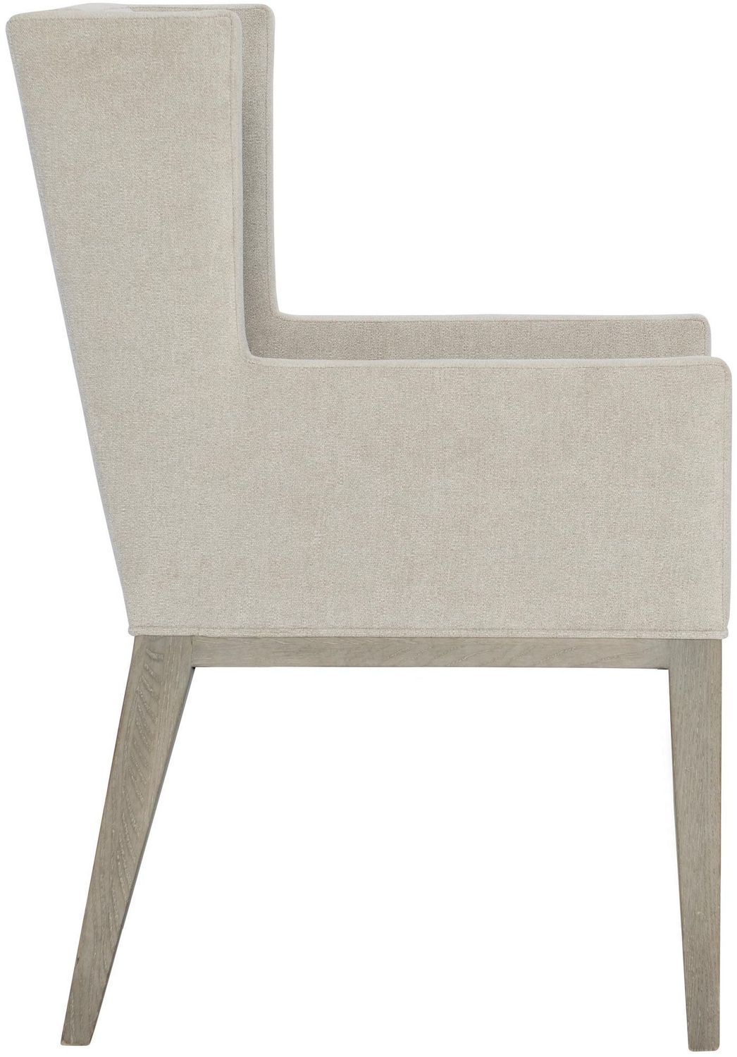 Bernhardt Furniture Linea Upholstered Side Chair in Cerused Greige ...