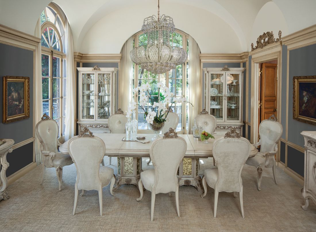 AICO Michael Amini Platine de Royale Side Chair - Set of 2 | Unlimited ...