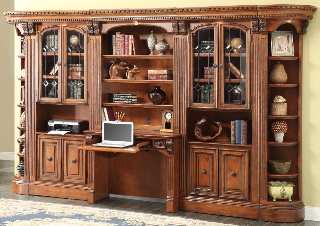 Parker House Huntington 32" Open Top Bookcase in Pecan | Unlimited ...