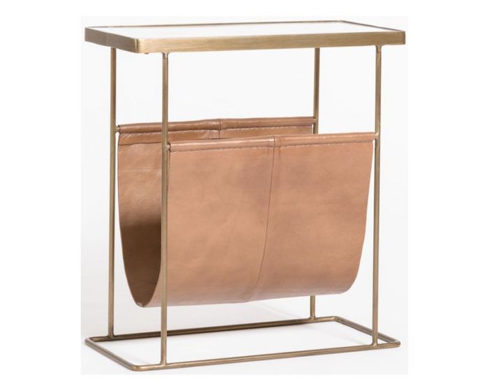 Alder & Tweed Furniture Stanton Accent Table in Tanned Umber and ...