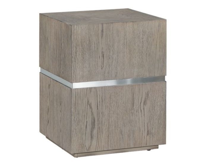 Alder & Tweed Furniture Sander End Table in Dusted Stone | Unlimited ...