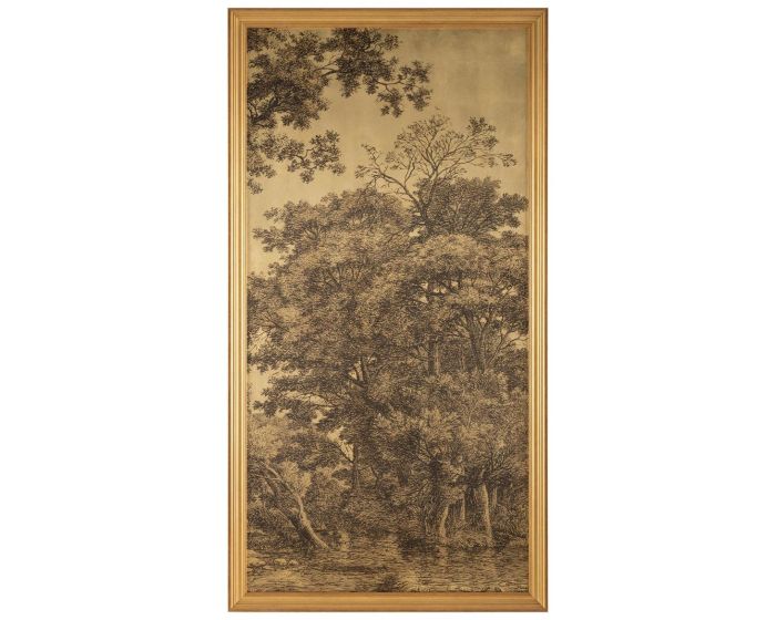 John Richard Maria Mendez's Golden Landscape II Art Frame